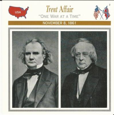 1995 Atlas, Civil War Cards, #07.19 Trent Affair, James Mason, John ...