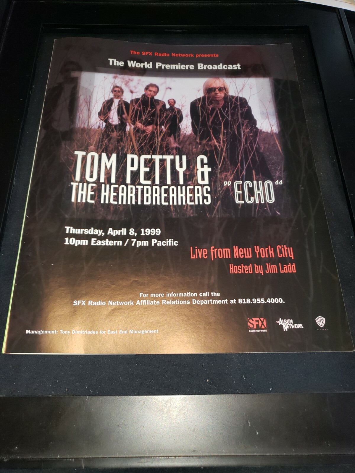 Tom Petty & The Heartbreakers Echo Rare Original Radio Promo Poster Ad ...