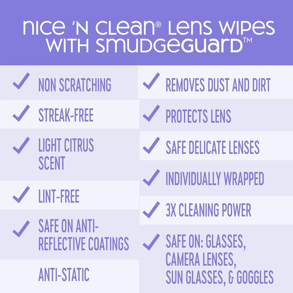 Lens Cleaning Wipes Pre-Moistened Eye Glasses Computer Optical Lens ...
