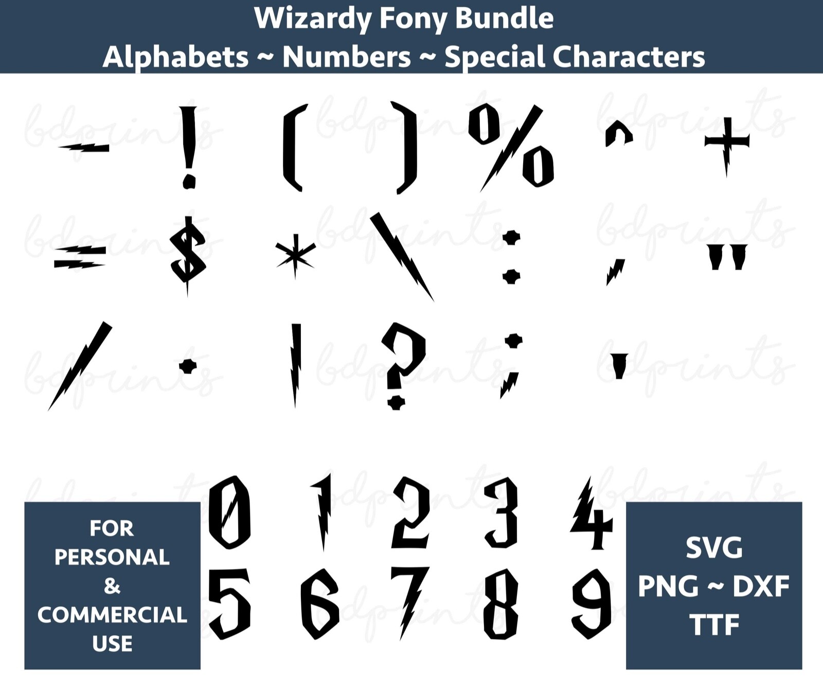 Harry Potter Font SVG, Wizardy Font, SVG, | Grelly USA