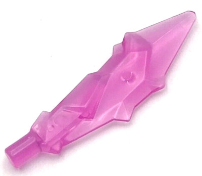 Lego New Trans-Dark Pink Minifigure Weapon Sword Blade w/ Bar Crystal ...