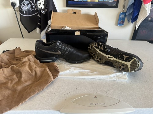 Tiger Woods Nike SP-8 TW Tour 2007 New In Box Black Leather Mens Golf ...