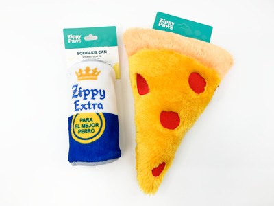 ZippyPaws Pizza and Beer Dog Toys 2-Pack | eBay