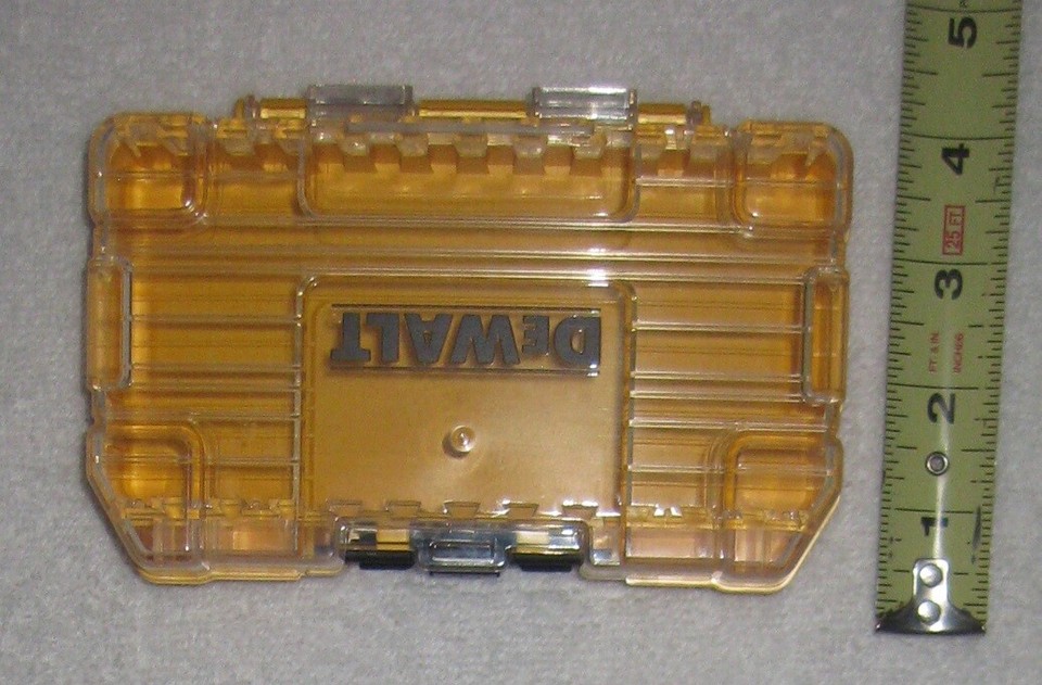 DEWALT TOUGH CASE X2 BIT TIP STORAGE ORGANIZER STACKABLE INTERLOCKING ...