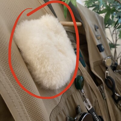 REAL GENUINE MERINO WOOL Fly Fishing Dryer Patch Cleaner Dry Flies ...