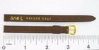Watchband Mormac Gemex DELUXE CALF leather stitched Brown watch strap ...