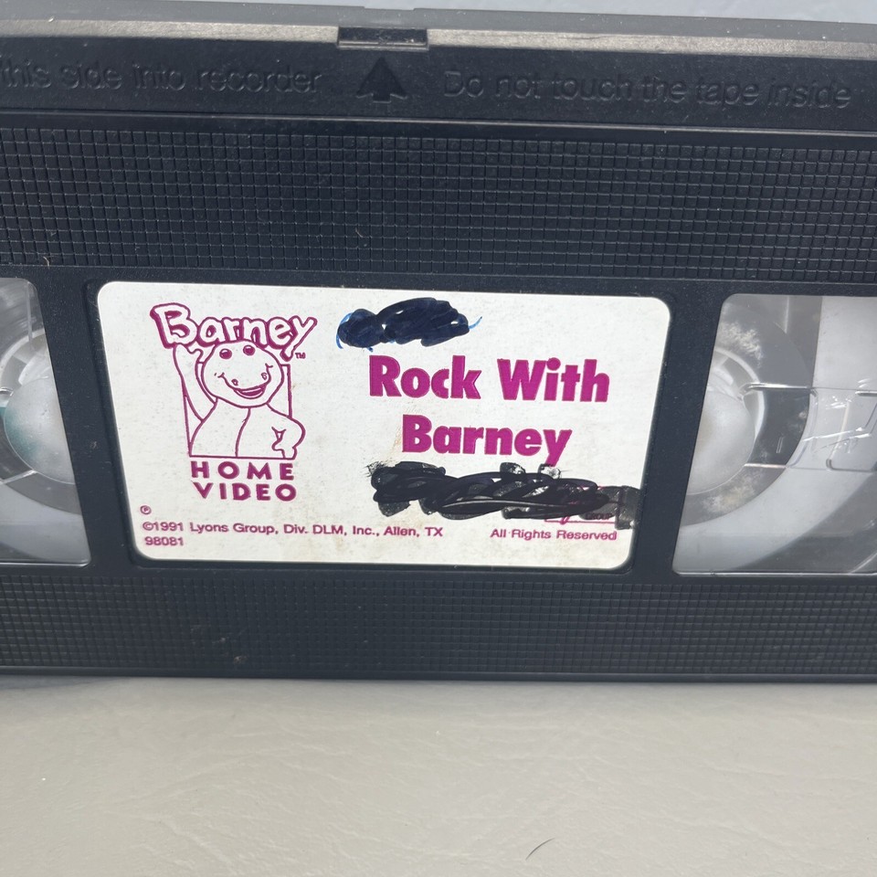 Barney & Friends Rock With Barney 90s Video Tape Sing Along Lyons Group ...