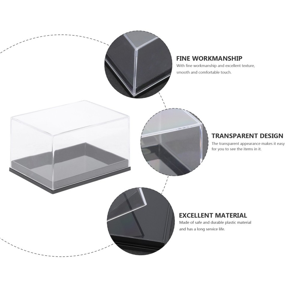 Set of 2 Mineral Specimen Display Box Rock Collection Case Storage | eBay