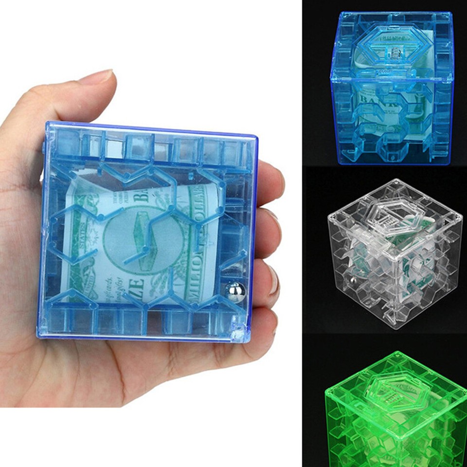 Money Maze Puzzle Box 3D Maze Cube A Fun Unique Way To Give Gifts Party ...