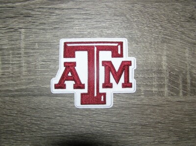 Texas A&M Aggies University College Embroidered Iron On Patch 3.5" x 2. ...