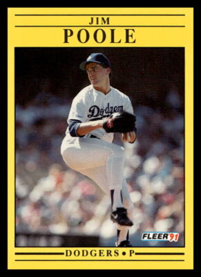 1991 Fleer #217 Jim Poole RC | eBay