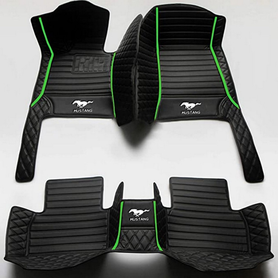 For Ford Mustang 2005-2023 Custom Car Floor Mats Luxury Waterproof ...