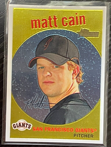 2008 Topps Heritage Chrome Matt Cain #C62 269/1959 Ex-NrMT | eBay