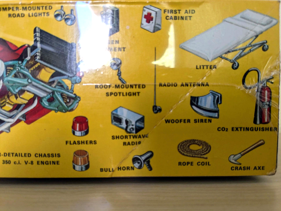 L@@K! **RARE **FACTORY-SEALED **ORIGINAL VINTAGE AMT CHEVY RESCUE VAN ...