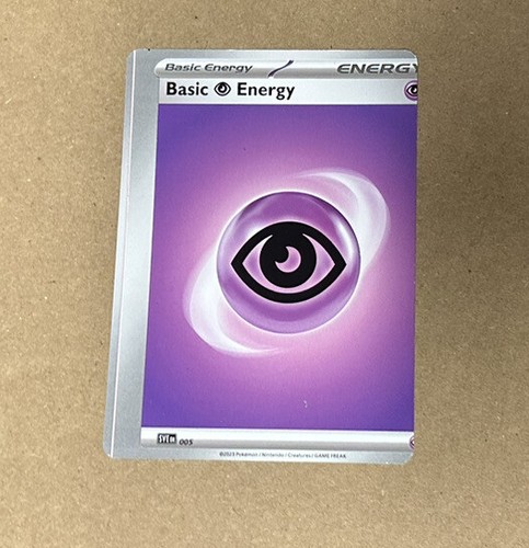 Pokemon 151-(2023) ERROR MISPRINT-MISALIGNED-Energy -PYSCHIC-005 Pack ...
