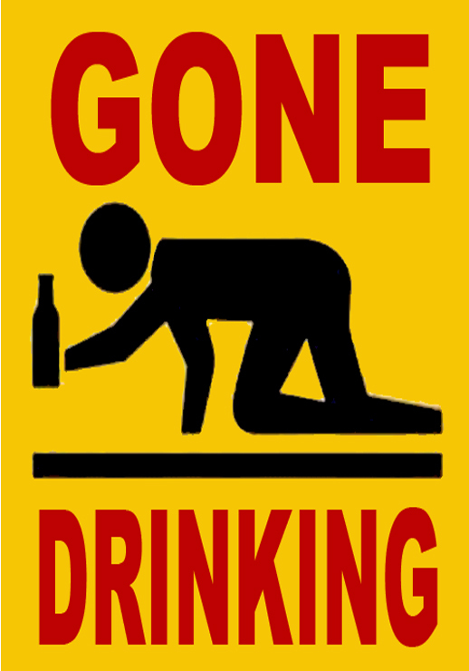 Gone Drinking Hard Hat Sticker S-121 | eBay