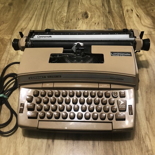 Smith Corona Coronet Super 12 Model 6E Electric Typewriter Tested ...