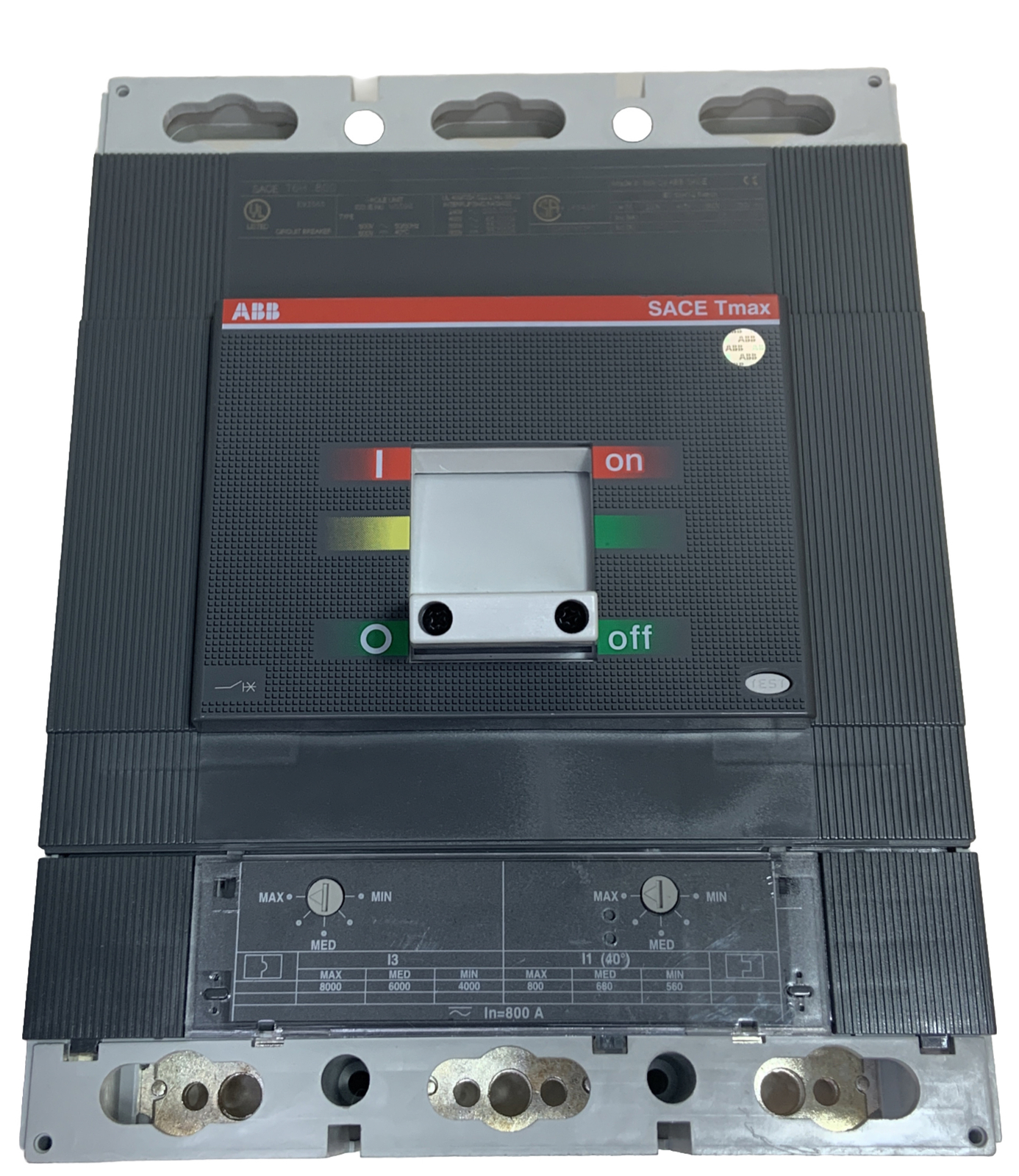 ABB Sace Tmax T6H 800 Circuit Breaker 800A 3 Pole 600VAC New Open Box ...