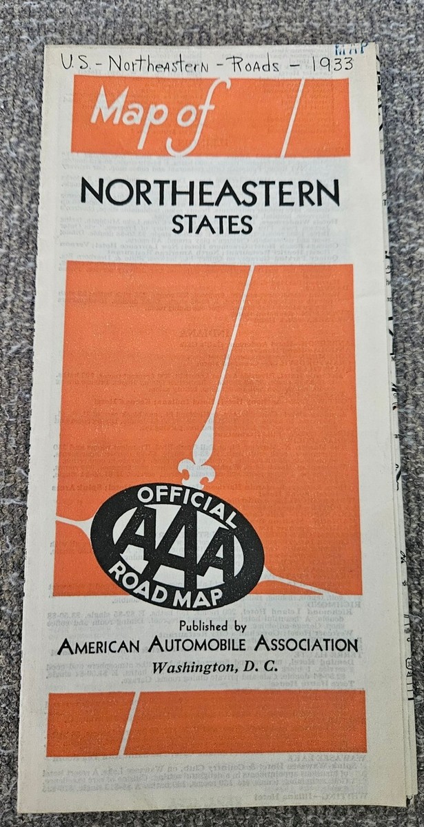 Road Map Northeastern United States
