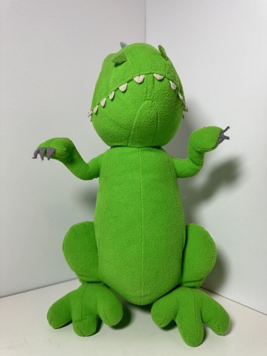 9" NANCO 2000 RUGRATS REPTAR GREEN T-REX DINOSAUR STUFFED ANIMAL PLUSH ...