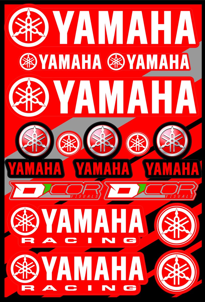 Yamaha Racing Decals For Motorcycles