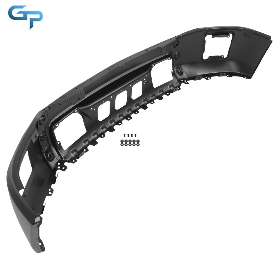 Black W/o Sensor Hole Split-Type Front Bumper For GMC Sierra 1500 14 ...