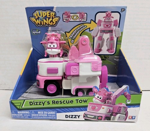 Super Wings Dizzy's Rescue Tow Transforming Toy Vehicle Set Pink | eBay