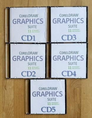 CorelDRAW Graphics Suite 11 für Windows und Macintosch 5CDs | eBay.de