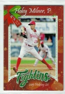 2015 Reading Fightin' Phils Holiday Set Hoby Milner | eBay