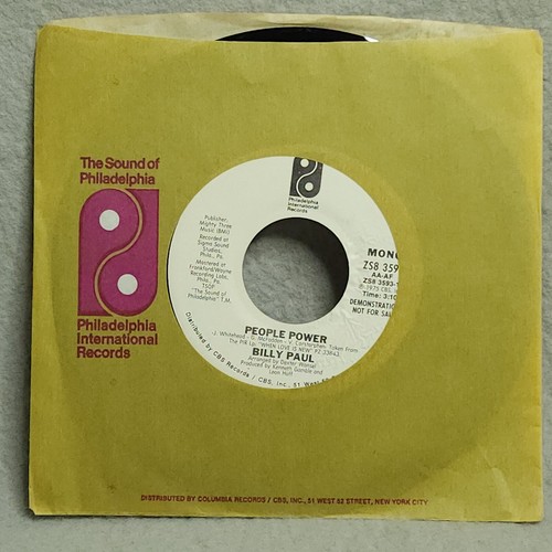 Billy Paul People Power Promo 1975 45 rpm | eBay