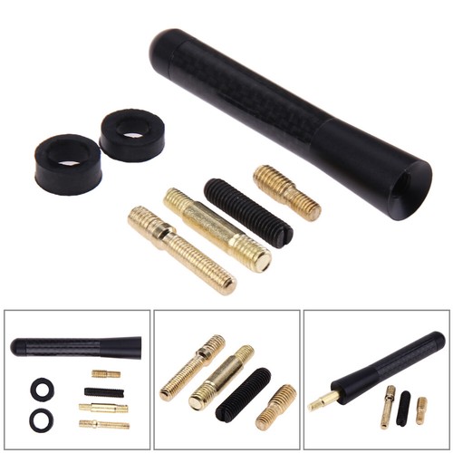 8cm Mini Universal Carbon Fiber FM Short Antenna Aerials For Focus 2 3 ...