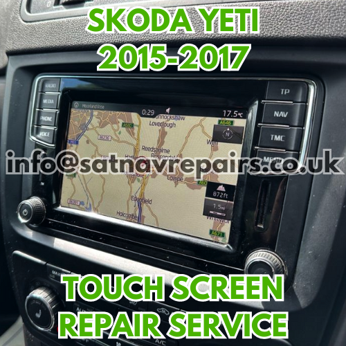 SKODA YETI 2015 2016 2017 SAT NAV MEDIA UNIT DISPLAY TOUCH SCREEN ...