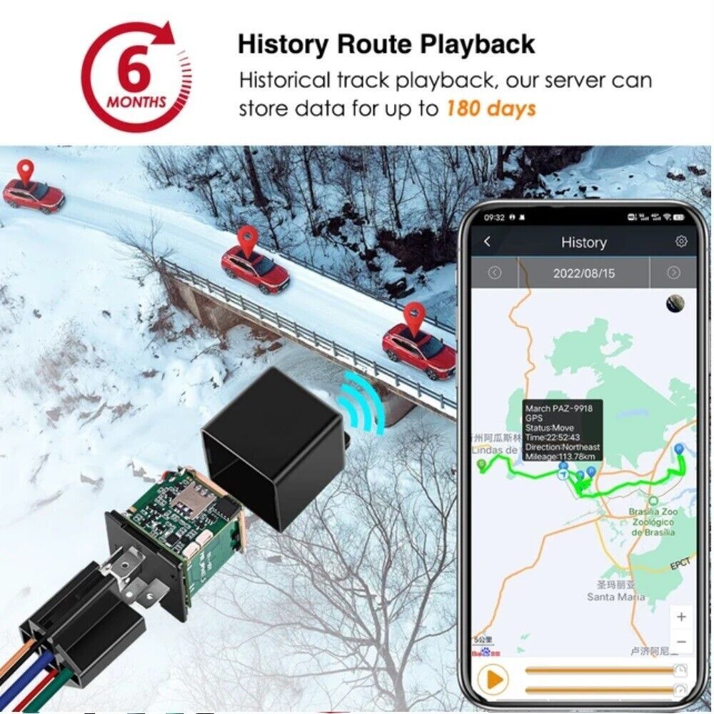 Relay anti-theft relay GPS locator tracker by APP Android tracker SIM ...