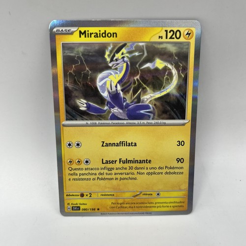 Pokemon Card MIRAIDON HOLO (IT) | 080-198 Scarlet and Violet | eBay