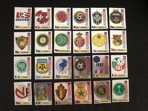 Panini WM 94 USA 1994 WORLD CUP Stickers FULL SET OF BADGES - 24 ...