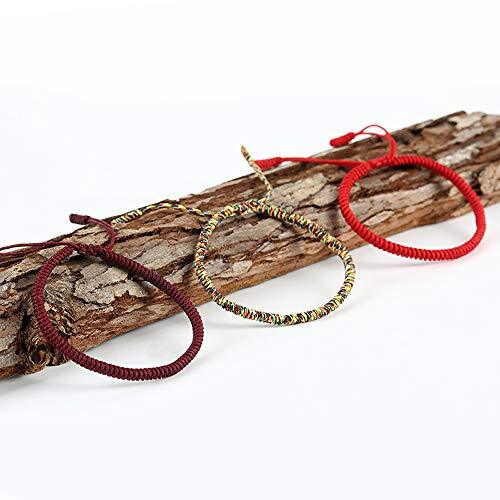 Men Women Chinese Lucky String Bracelet Tibetan Buddhist Prayer ...