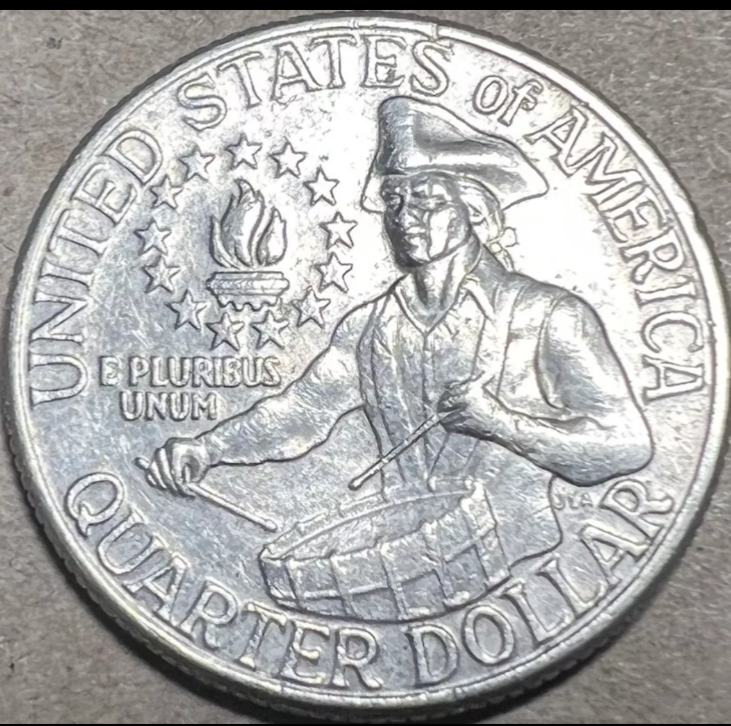 1776-1976 D Washington Quarter RPM Filled In Mint Mark 5.48g Scarface ...