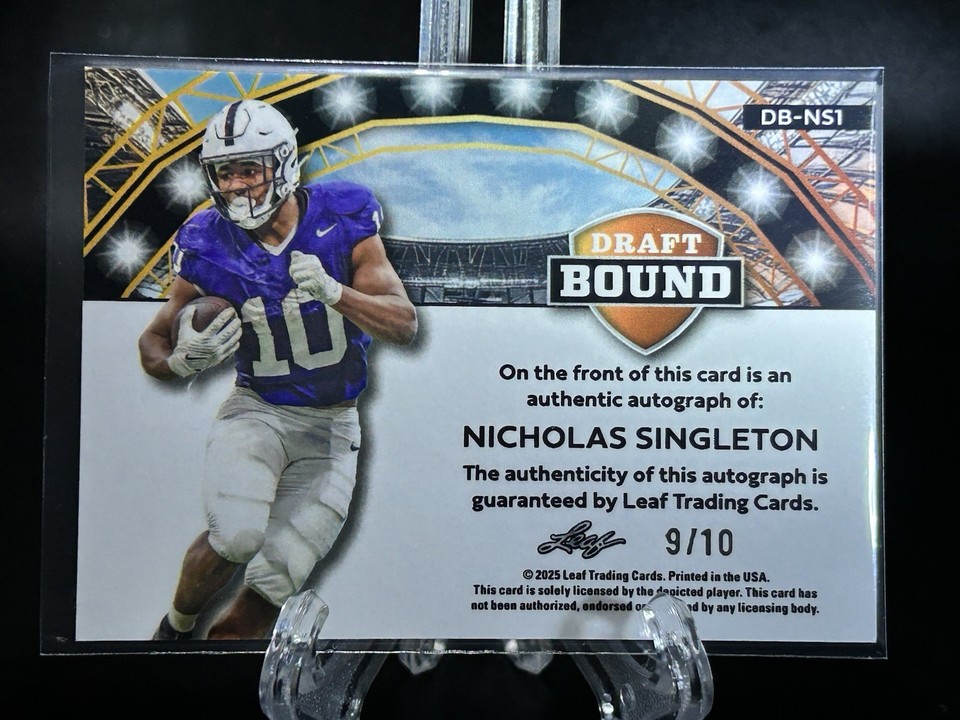 2025 Leaf Metal - Nick Singleton /10 Lava Draft Bound Auto # DB-NS1 | eBay