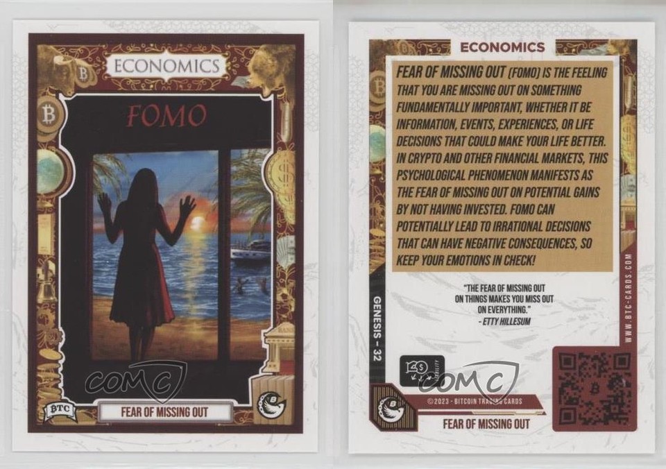 2023 Bitcoin Trading Cards Genesis Fear of Missing Out #32 19rf | eBay