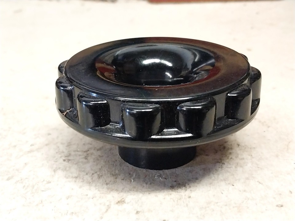 New Unused Big Black Daka Knob / Old Vintage Ham Radio Tube Power Unit ...