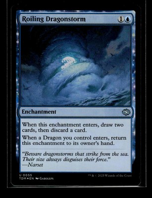 ROILING DRAGONSTORM Tarkir Dragonstorm FOIL #55 TDM(NM+)(MTG) | eBay
