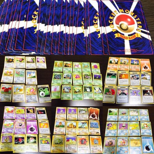 Pokemon Card First Generation Old Back 74 Sheets Rare That Time ...