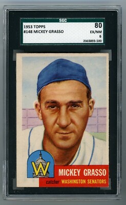1953 Topps #148 Mickey Grasso SGC 6 EX/NM #2003893-100 | eBay
