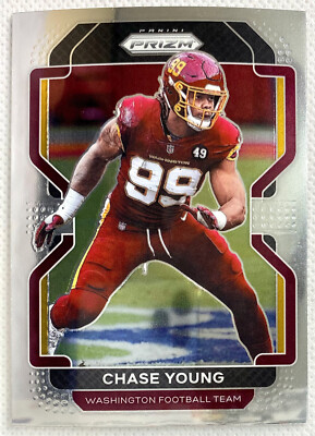 2021 Panini Prizm Football Chase Young Card #213 NFL Washington ...