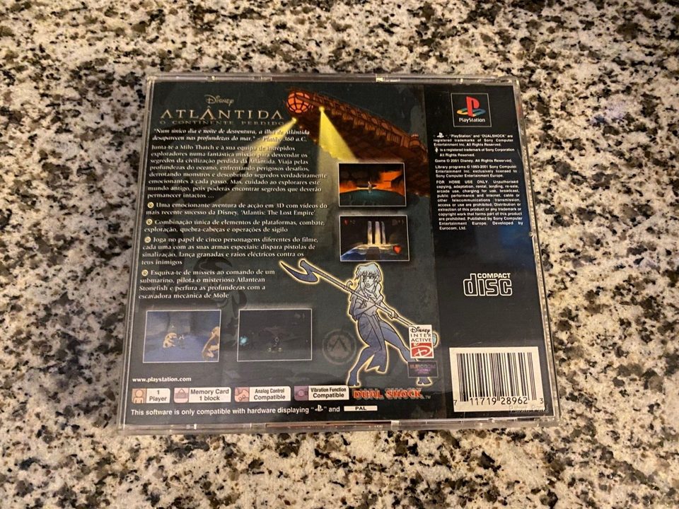 Disney's Atlantis: The Lost Empire "Atlantida" Sony PSX PS1 PAL PT ...