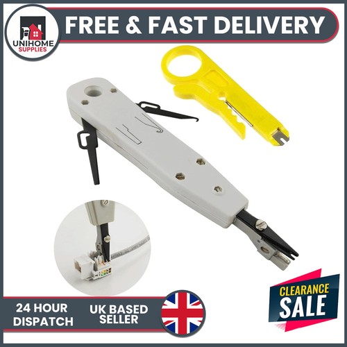 Computer Punch Down Tool/Striper Network LAN ethernet Socket faceplate ...