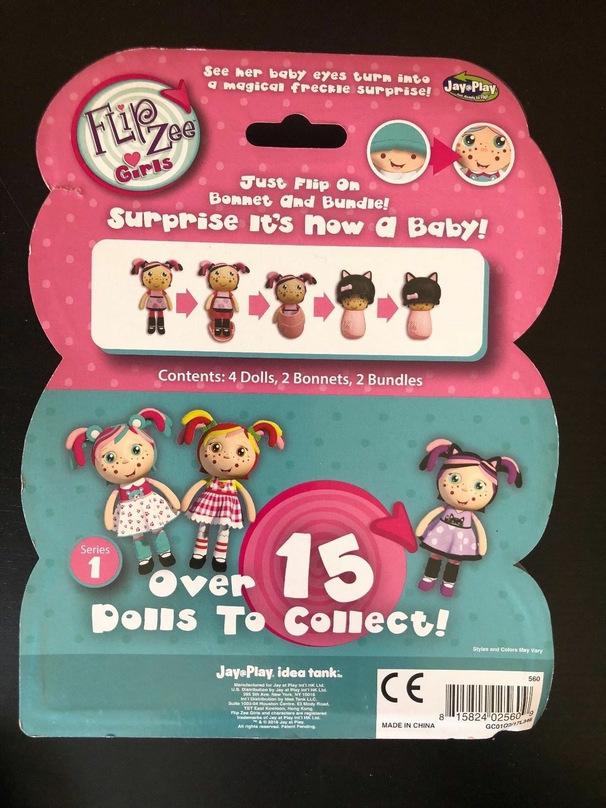 Lot of 4 2-2 Pack,2-4 Pack Play Flip Zee Girls Series 1 Big Girl To ...