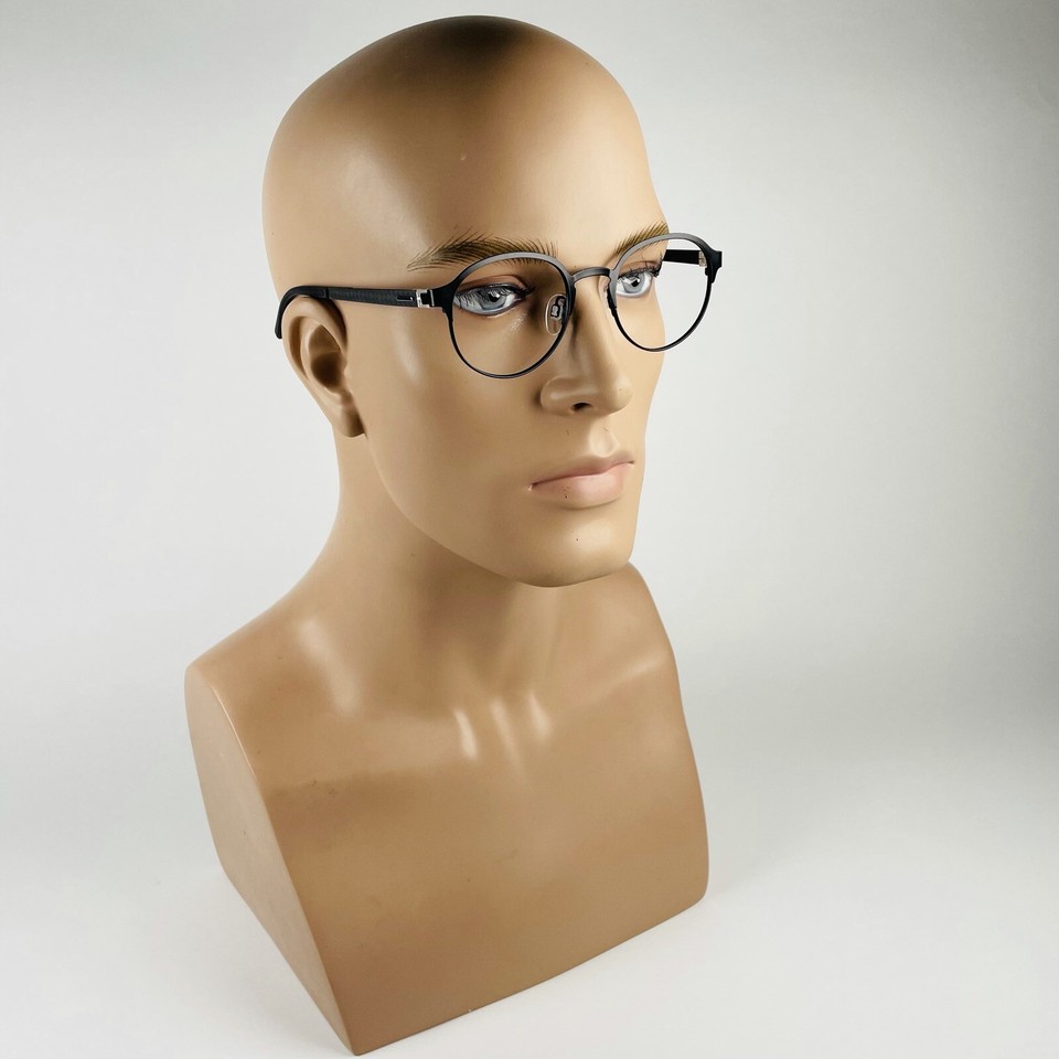 SPECSAVERS eyeglasses SATIN BLACK ROUND glasses frame MOD: CARBON 09 ...