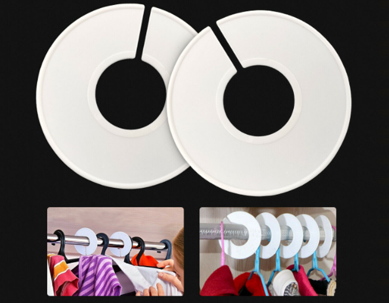 Bulk Plastic Divider Clothing Round Rack Ring Garment Tag Mark Size ...