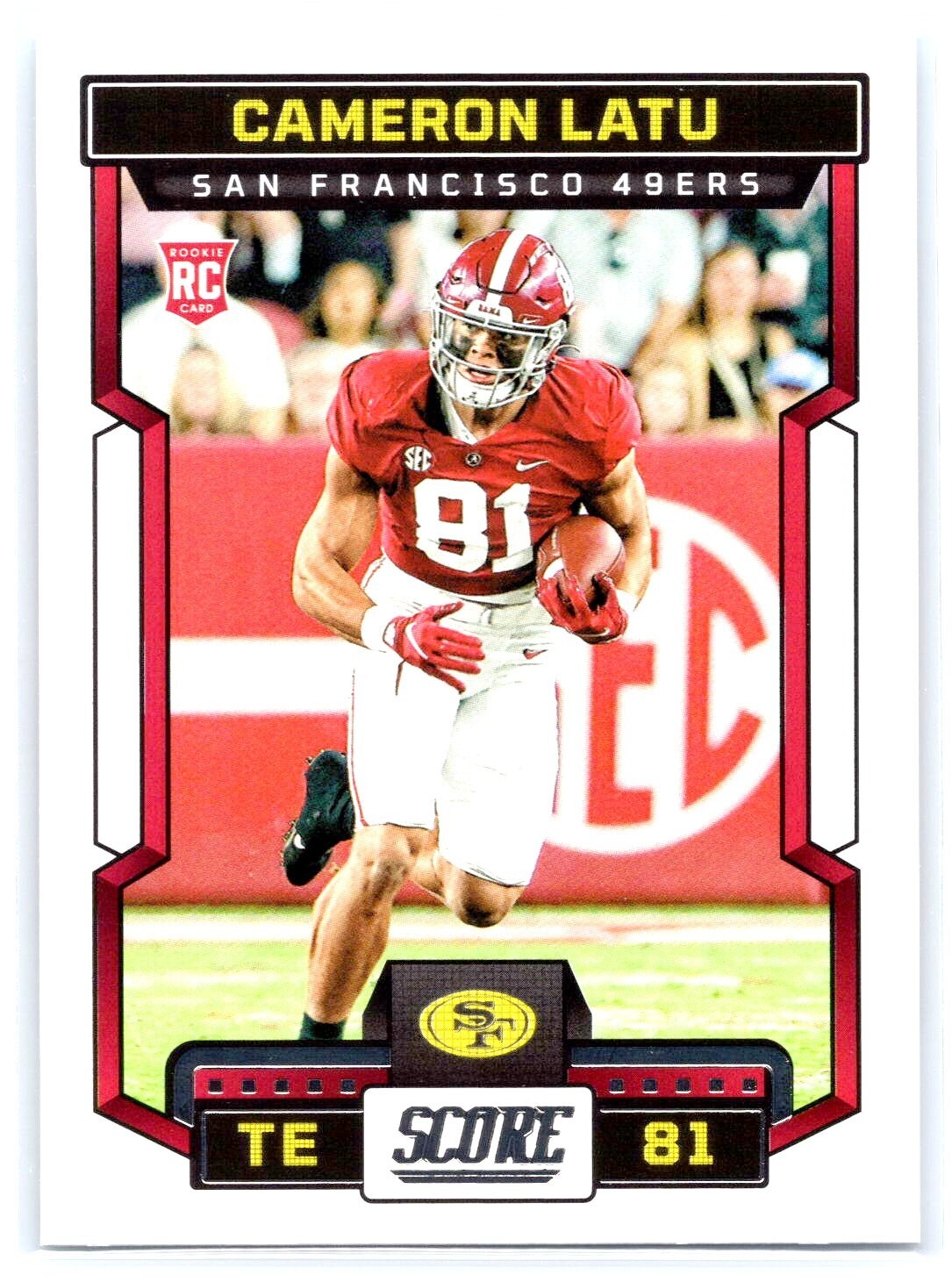 2023 PANINI SCORE FOOTBALL #343 CAMERON LATU RC ROOKIE SAN FRANCISCO ...